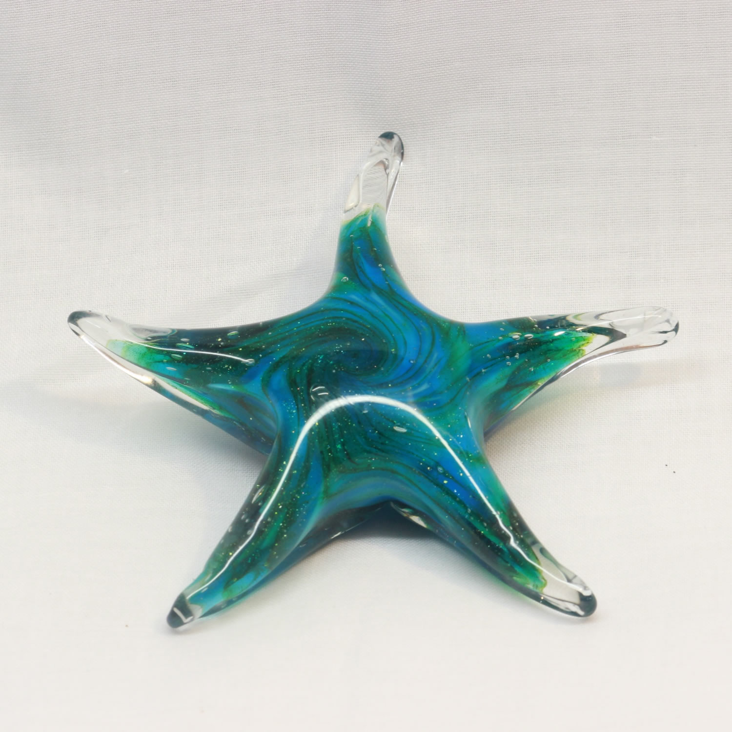 GREEN STARFISH | KENJASPER, STARFISH, HAND MADE ART GLASS FIGURINES ...