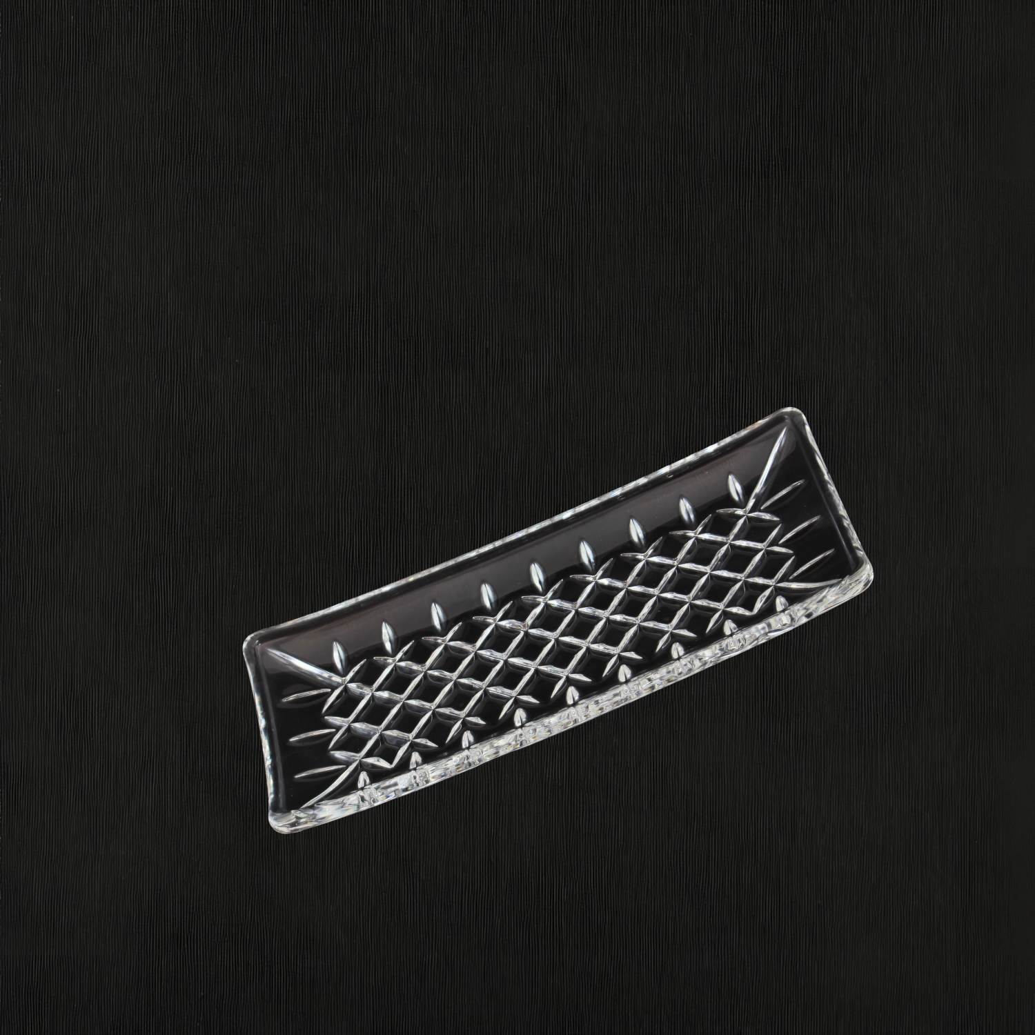 CRYSTAL CUT RECTANGULAR SERVING PLATE (S) | KENJASPER, CRYSTAL CUT ...