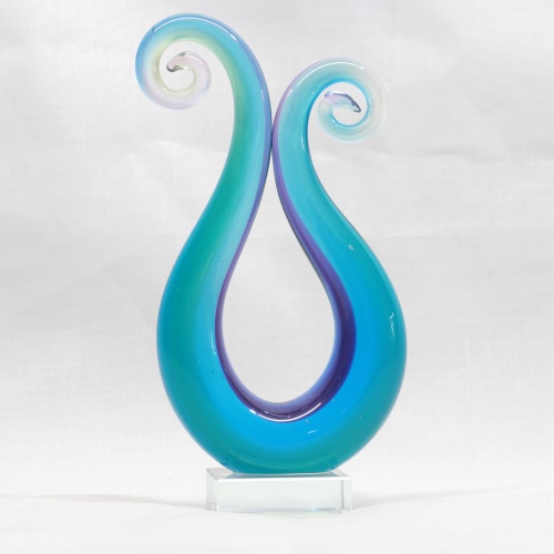 HAND MADE ART GLASS FIGURINES, ABSTRACT, ANIMALS, BEARS, BIRDS, BOATS ...