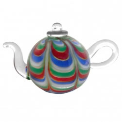 COLOURED MINI TEAPOT | KENJASPER, TEAPOTS, GLASS PAPER WEIGHTS ...