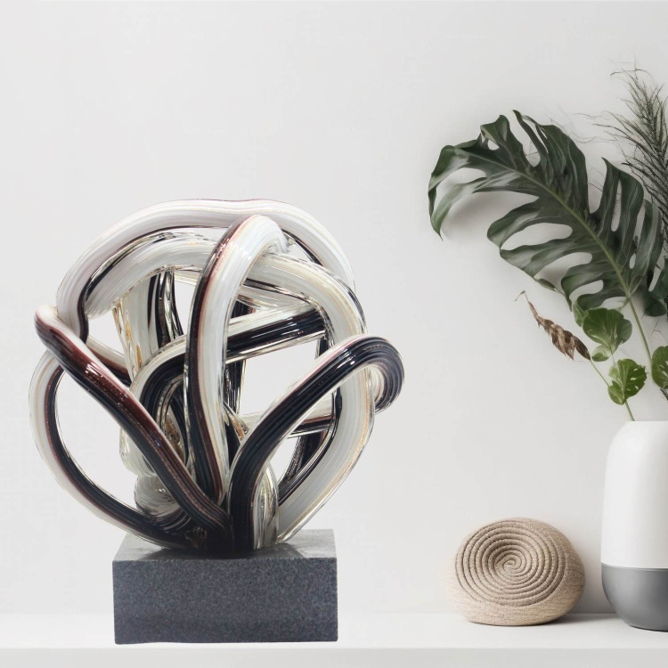 HAND MADE ART GLASS FIGURINES, ABSTRACT, BEARS, JELLYFISH, OWLS