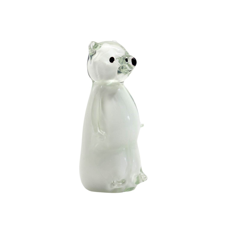 ZIBO HANDBLOWN ART GLASS - STANDING POLAR BEAR | ZIBO GLASS, BEARS ...